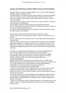 Analyse og fortolkning af Kødet - Dansk - Opgaver.com