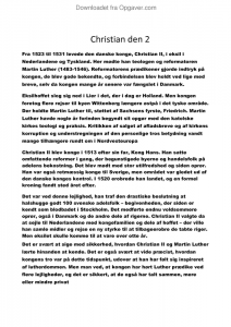 Chr. den 2 - Historie - Opgaver.com