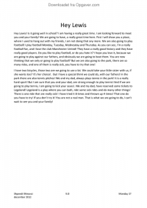 Hey Lewis - Engelsk - Opgaver.com