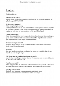 Analyse - Dansk - Opgaver.com