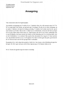 Angsøgning - Dansk - Opgaver.com