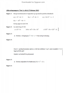 Matematik opgaver - Matematik - Opgaver.com