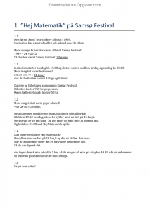 Hej matematik - Matematik - Opgaver.com