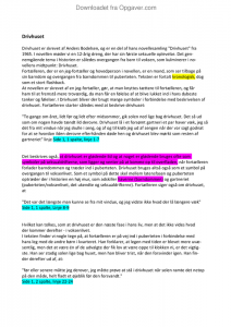 Drivhuset - notater - Dansk - Opgaver.com