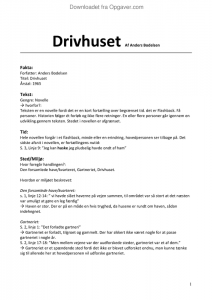 Drivhuset - Dansk - Opgaver.com