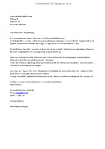 Formelt brev - Dansk - Opgaver.com