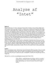 analyse - Dansk - Opgaver.com