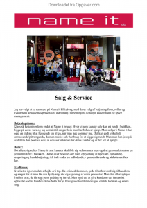 Målgrupper - Salg og service - Opgaver.com