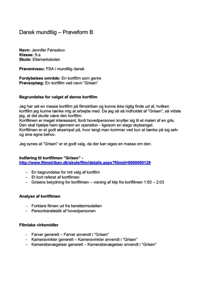 synopsis - Dansk - Opgaver.com