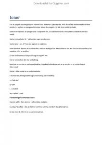 Ioner - Fysik - Opgaver.com