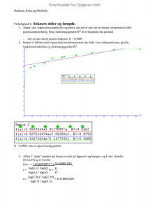 Regression - Matematik - Opgaver.com