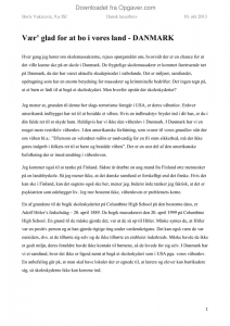 Læserbrev om skoleskyderier - Dansk - Opgaver.com