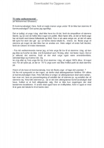 Læserbrev - Dansk - Opgaver.com