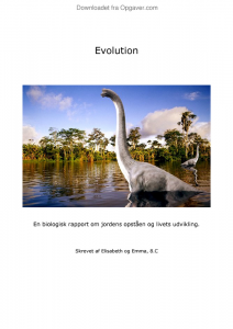 Evolution - Biologi - Opgaver.com