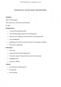 Barnemordet - Dansk - Opgaver.com