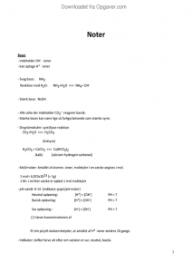 Fysik Noter - 9. Klasse - Fysik/Kemi - Opgaver.com