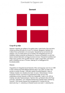 Danmark geografi - Geografi - Opgaver.com