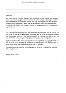 brev til ven - Dansk - Opgaver.com