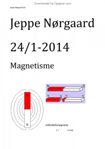 Magnetisme - Fysik - Opgaver.com