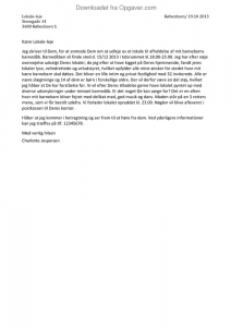 Dansk brev ansøgning - Dansk - Opgaver.com