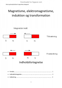 magnetisme - Fysik/Kemi - Opgaver.com