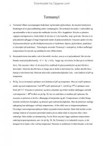 Termamyl - Biologi - Opgaver.com