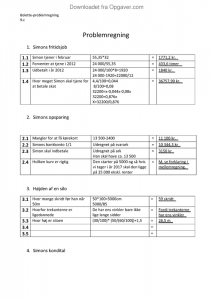 FSA matematik - Matematik - Opgaver.com