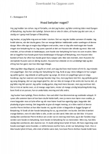 Slutopgave til bogen INTET - Dansk - Opgaver.com