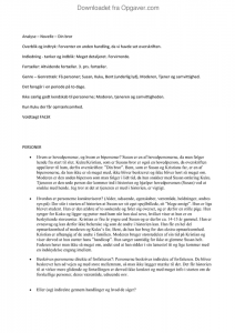 analyse din bror af naja marie aidt - Dansk - Opgaver.com