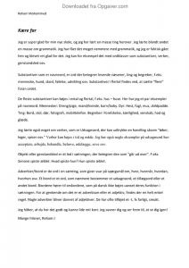 Brev til far - Dansk - Opgaver.com