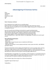 Jobansøgning - Dansk - Opgaver.com