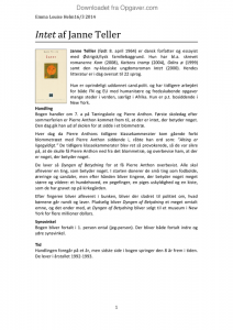 Intet - Dansk - Opgaver.com