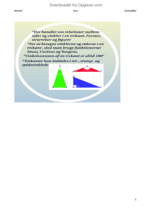 Trigonometri og geometri - Matematik - Opgaver.com