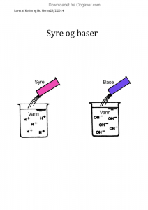 syrer og baser - Fysik/Kemi - Opgaver.com