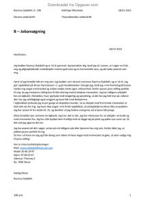 Jobansøgning - Dansk - Opgaver.com