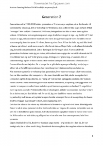 Generation Z - Dansk - Opgaver.com