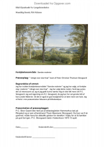 Dansk synopsis - Dansk - Opgaver.com