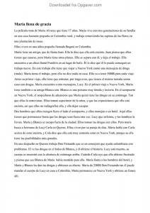 Maria full of grace - Spansk - Opgaver.com