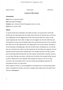 Dansk analyse - Dansk - Opgaver.com
