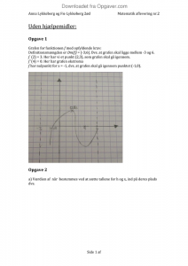 Matematik aflevering - Matematik - Opgaver.com
